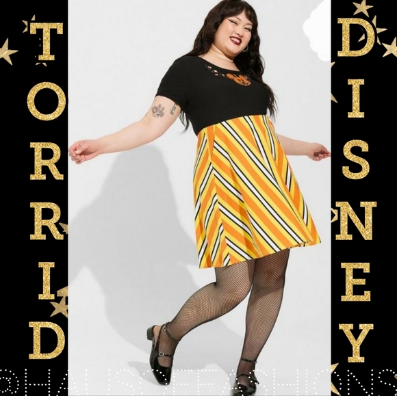 torrid | Dresses | Torrid Disney Mickey Mouse Halloween Mini Foxy Dress ...